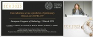 Thoracic Imaging In COVID 19 ESR Connect
